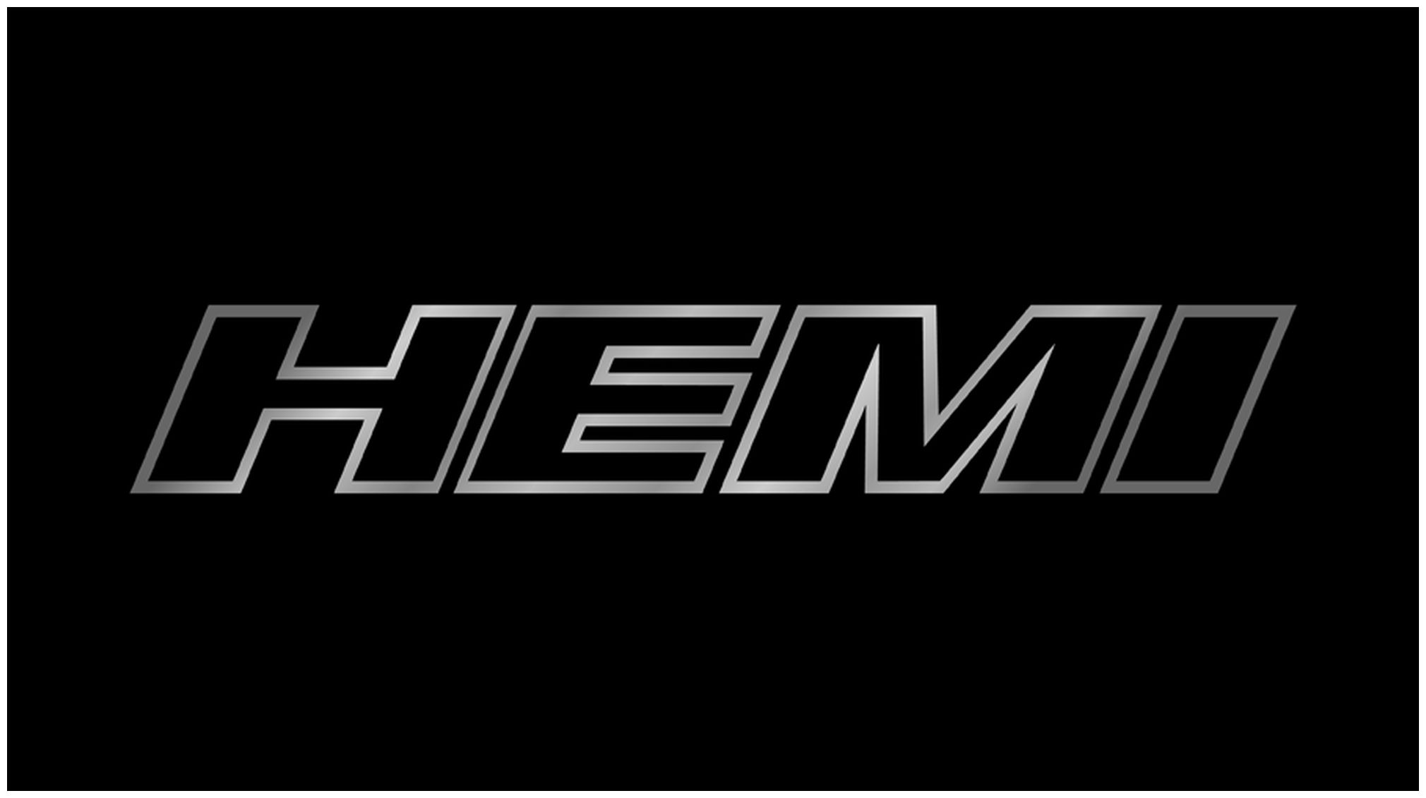 Hemi Logo Carbon Steel License Plate | eBay