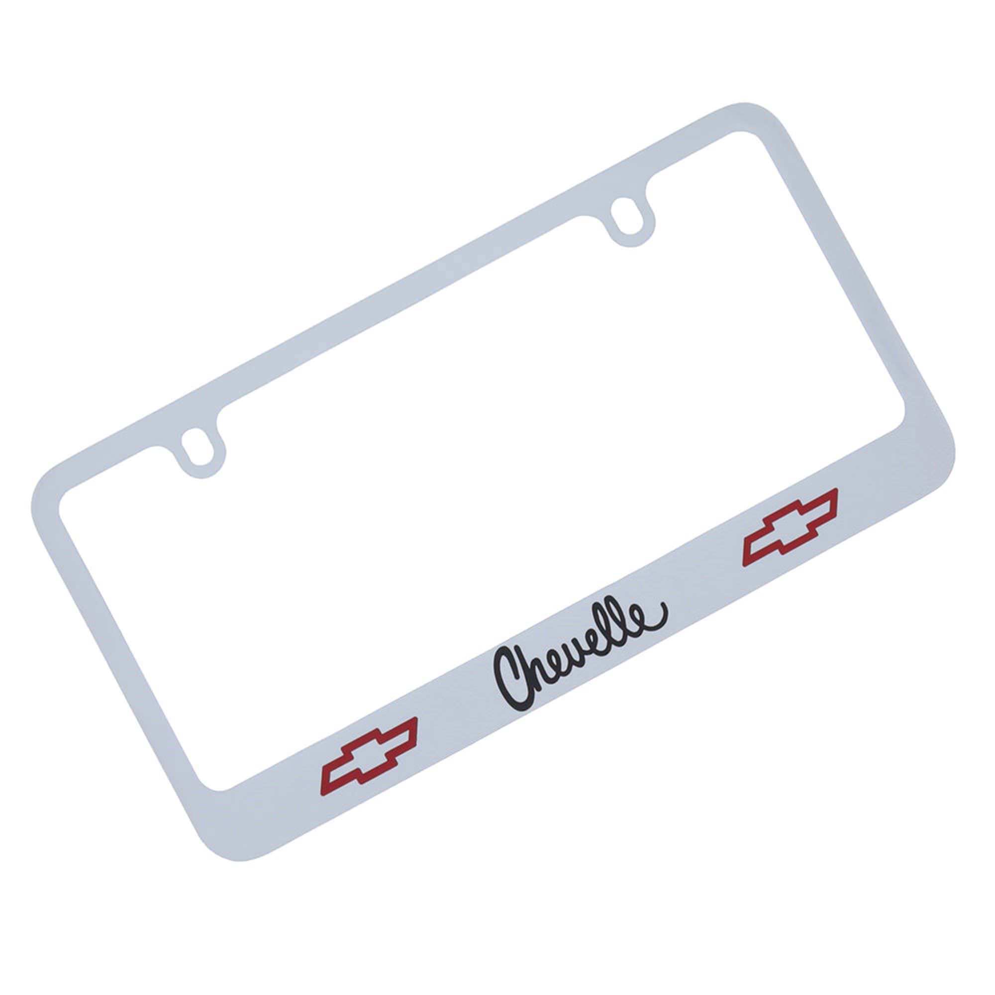 Chevrolet Chevelle Logo License Plate Frame (Chrome) 842540015652 | eBay