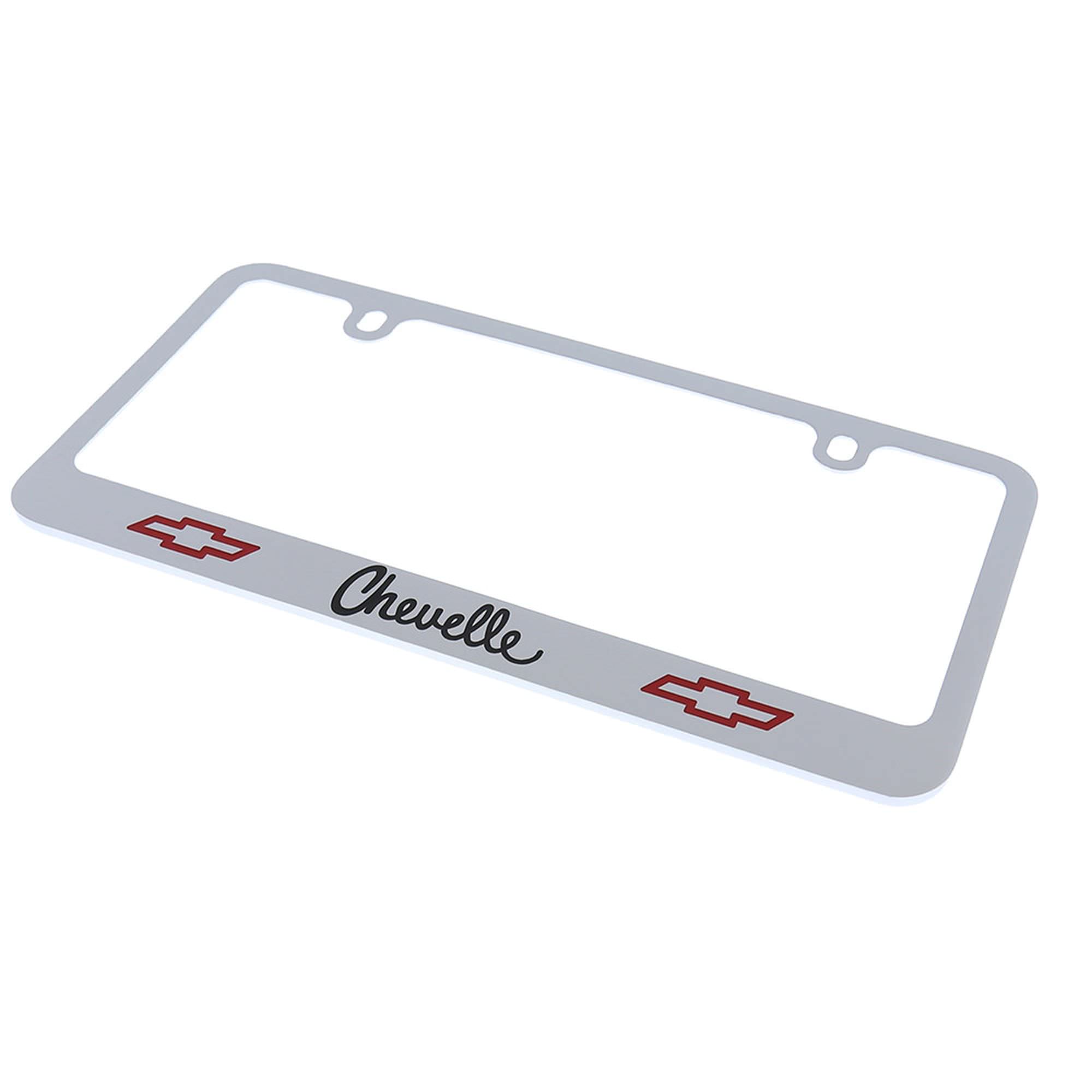 Chevrolet Chevelle Logo License Plate Frame (Chrome) 842540015652 | eBay