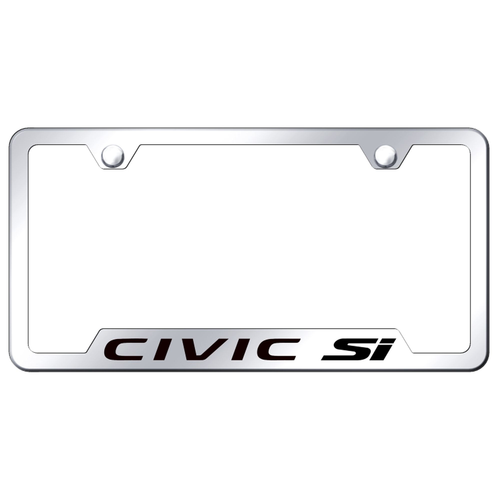 Honda Civic SI Laser Etched Logo Cut-Out License Plate Frame | eBay