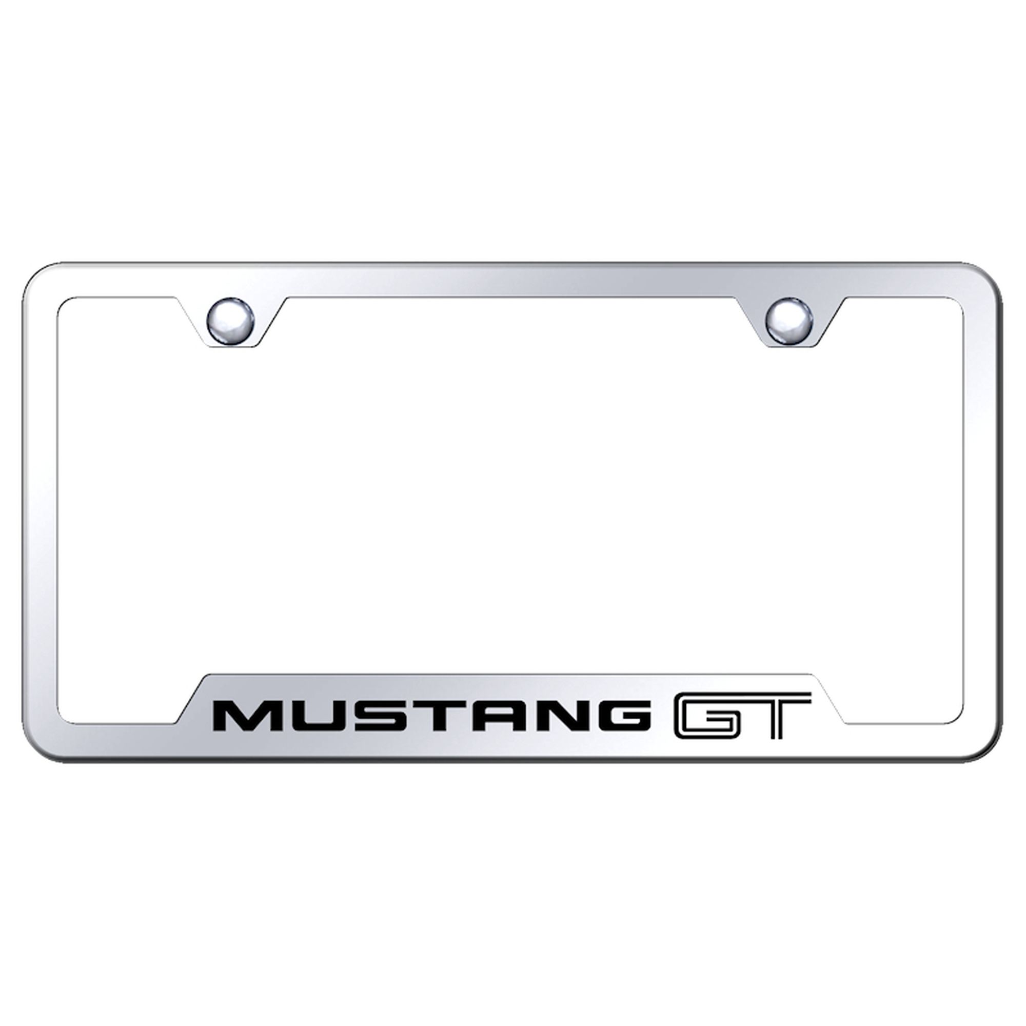 Ford Mustang GT Laser Etched Logo Cut-Out License Plate Frame | eBay