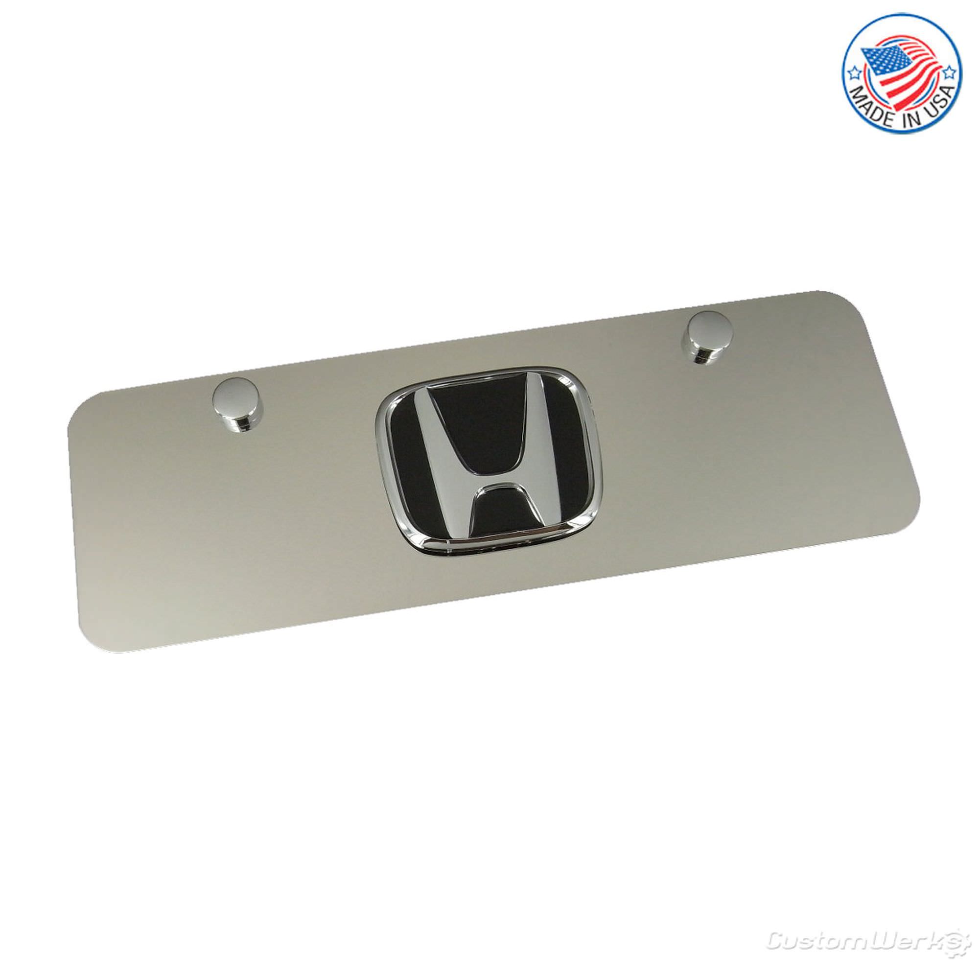 Honda Logo Stainless Steel License Plate | eBay