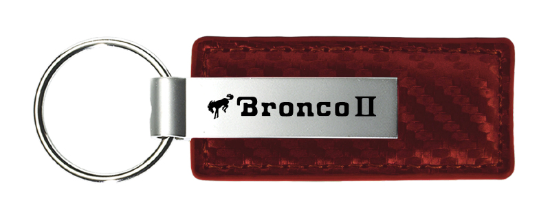 Ford Bronco II Carbon Fiber Leather Key Chain | eBay