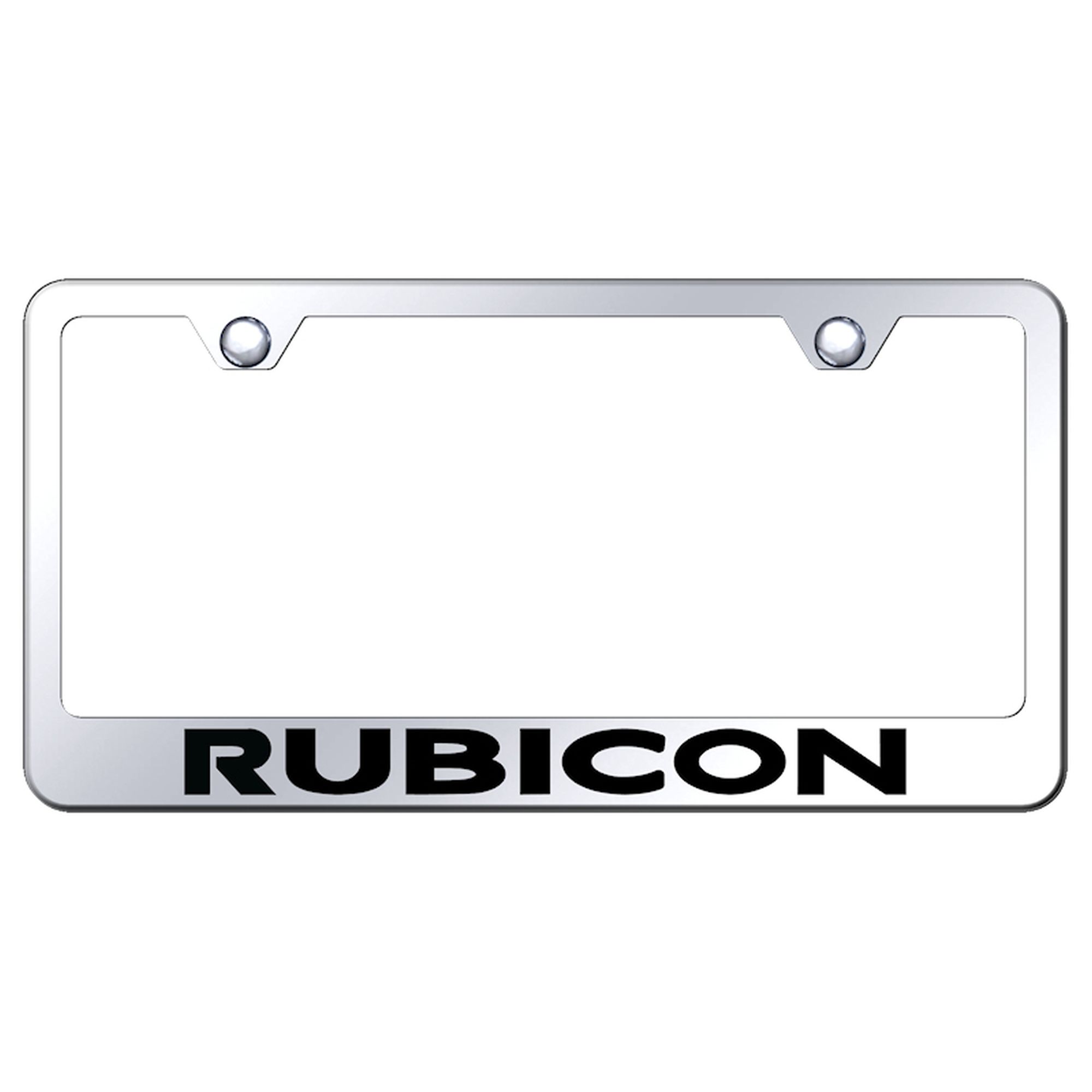 Jeep Rubicon Laser Etched Logo Stainless Steel License Plate Frame | eBay
